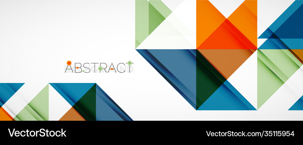 Geometric abstract background techno color Vector Image