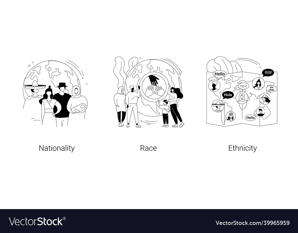 Human Diversity Abstract Concept Royalty Free Vector Image