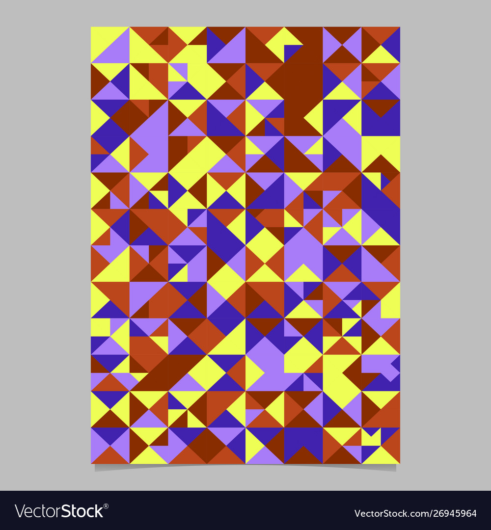 Colorful polygonal abstract triangle mosaic Vector Image