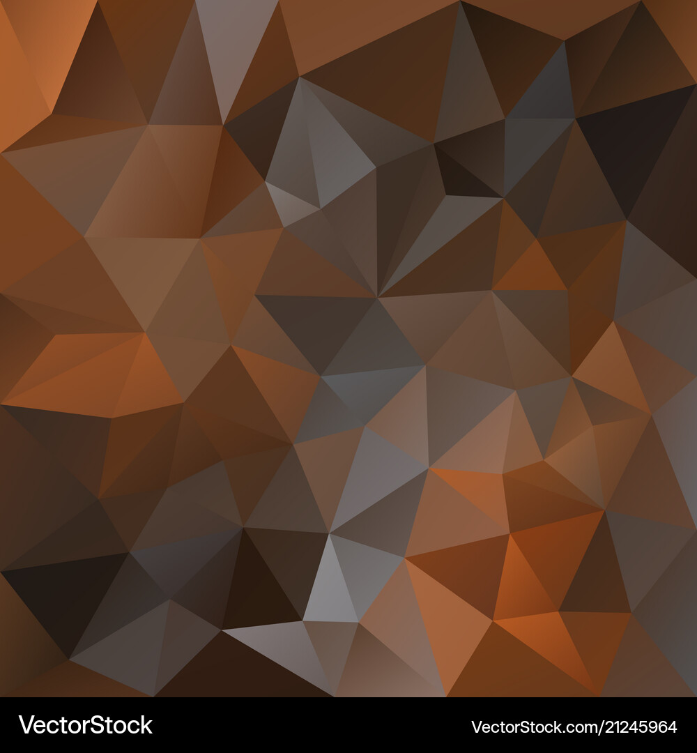Polygonal square background chocolate caramel Vector Image