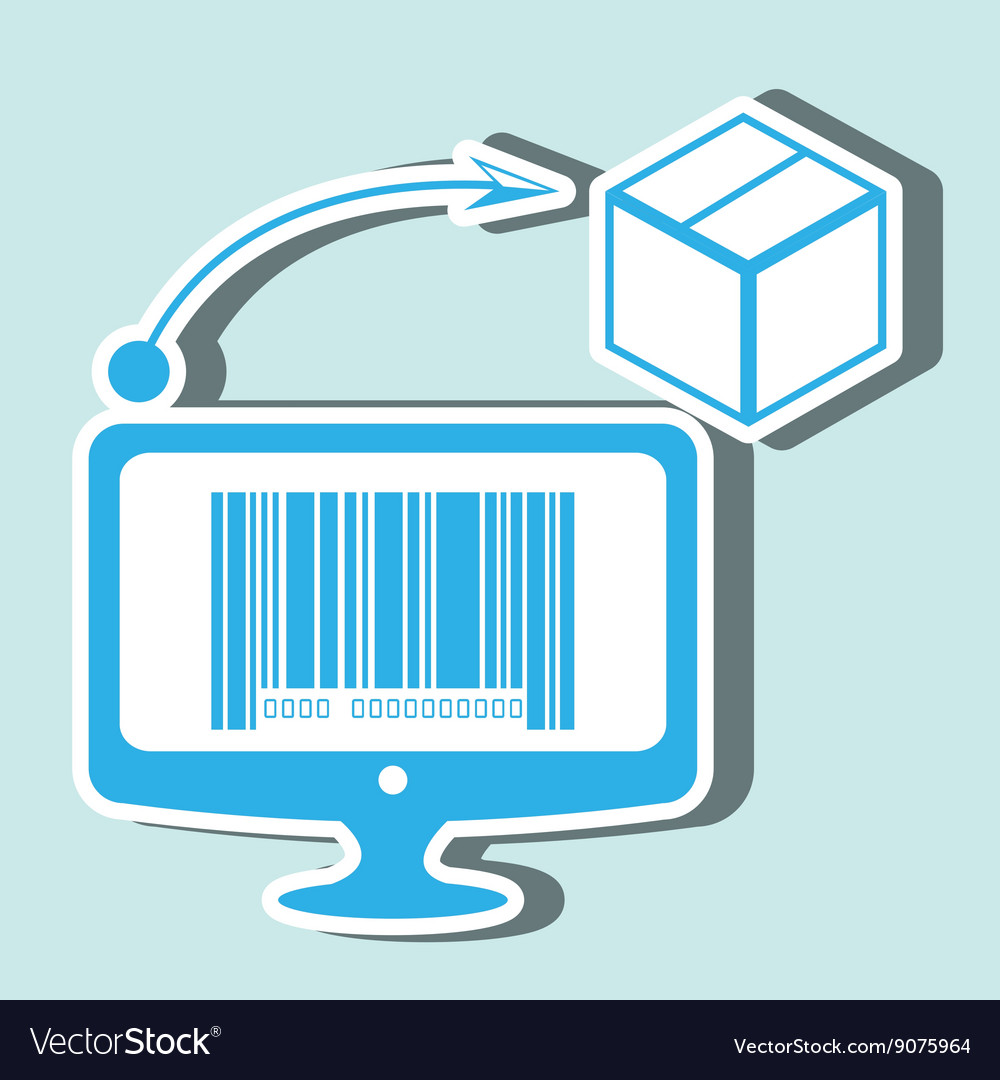 Product identification code design Royalty Free Vector Image