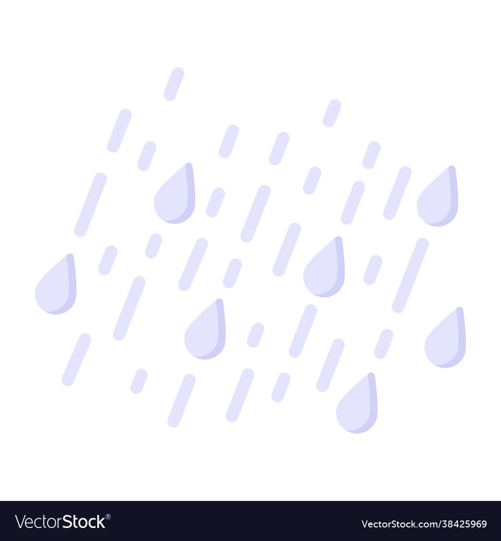 Raining Royalty Free Vector Image - VectorStock
