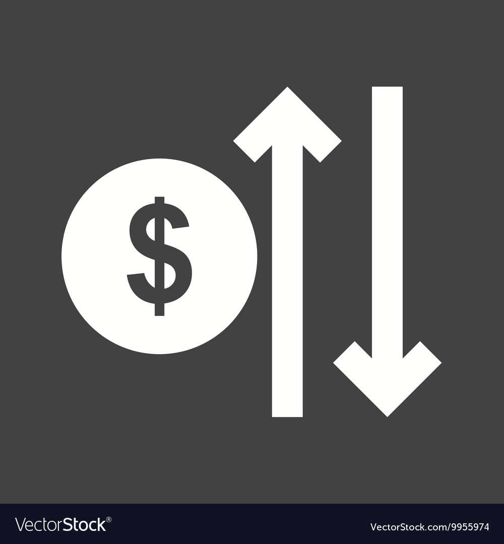 Increase and decrease in rate Royalty Free Vector Image