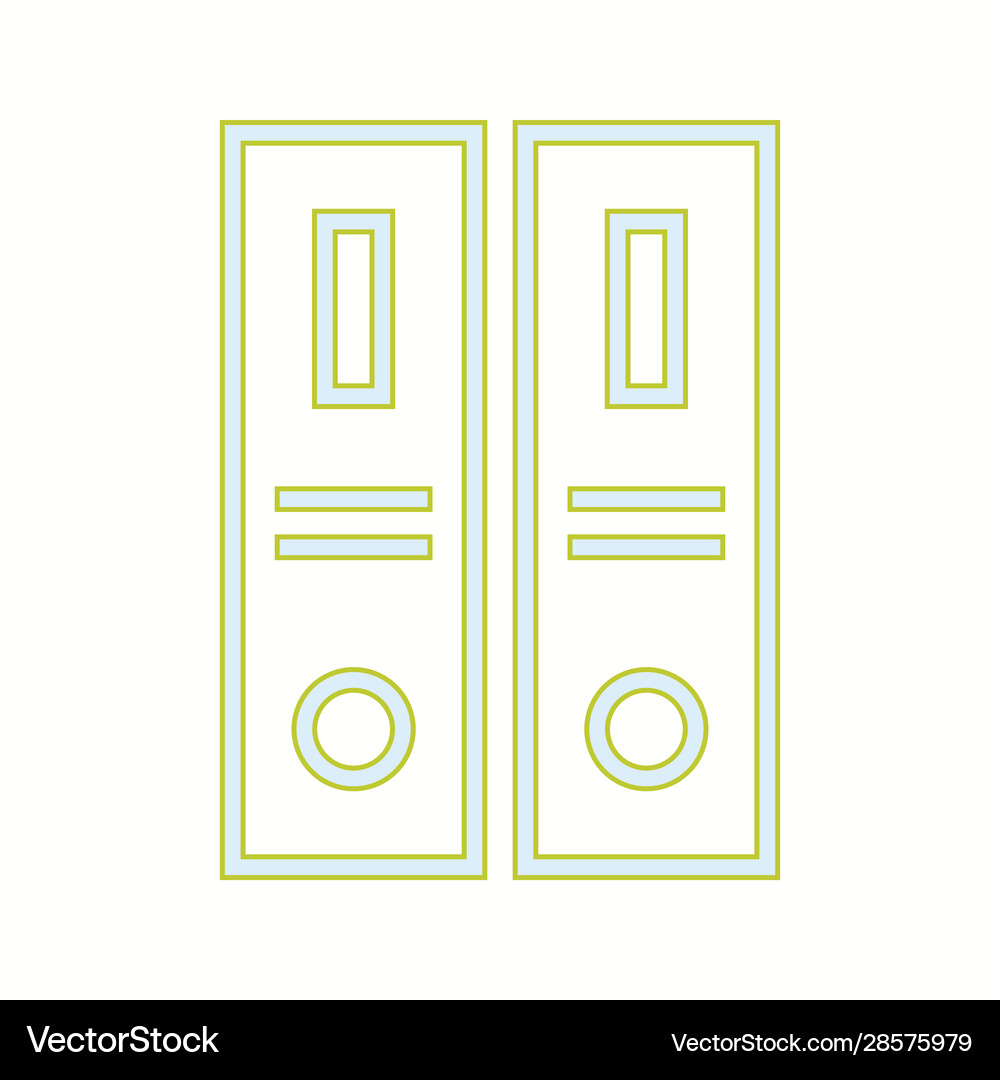 Beautiful archives line icon Royalty Free Vector Image