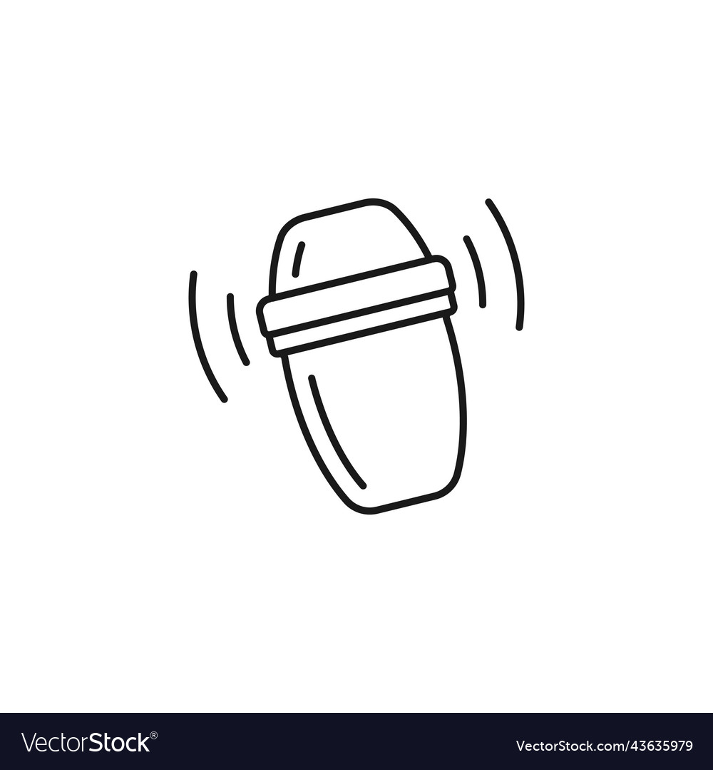 Shaker line art tea icon design template Vector Image Shaker line art tea icon design template Vector Image
