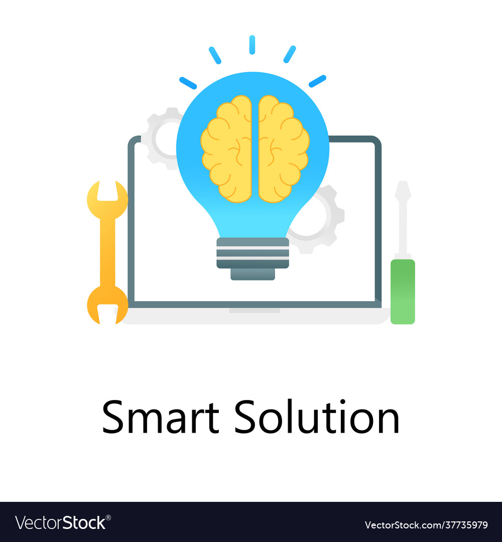 Smart solution Royalty Free Vector Image - VectorStock