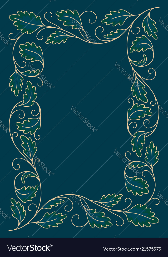 Vintage rectangular frame Royalty Free Vector Image
