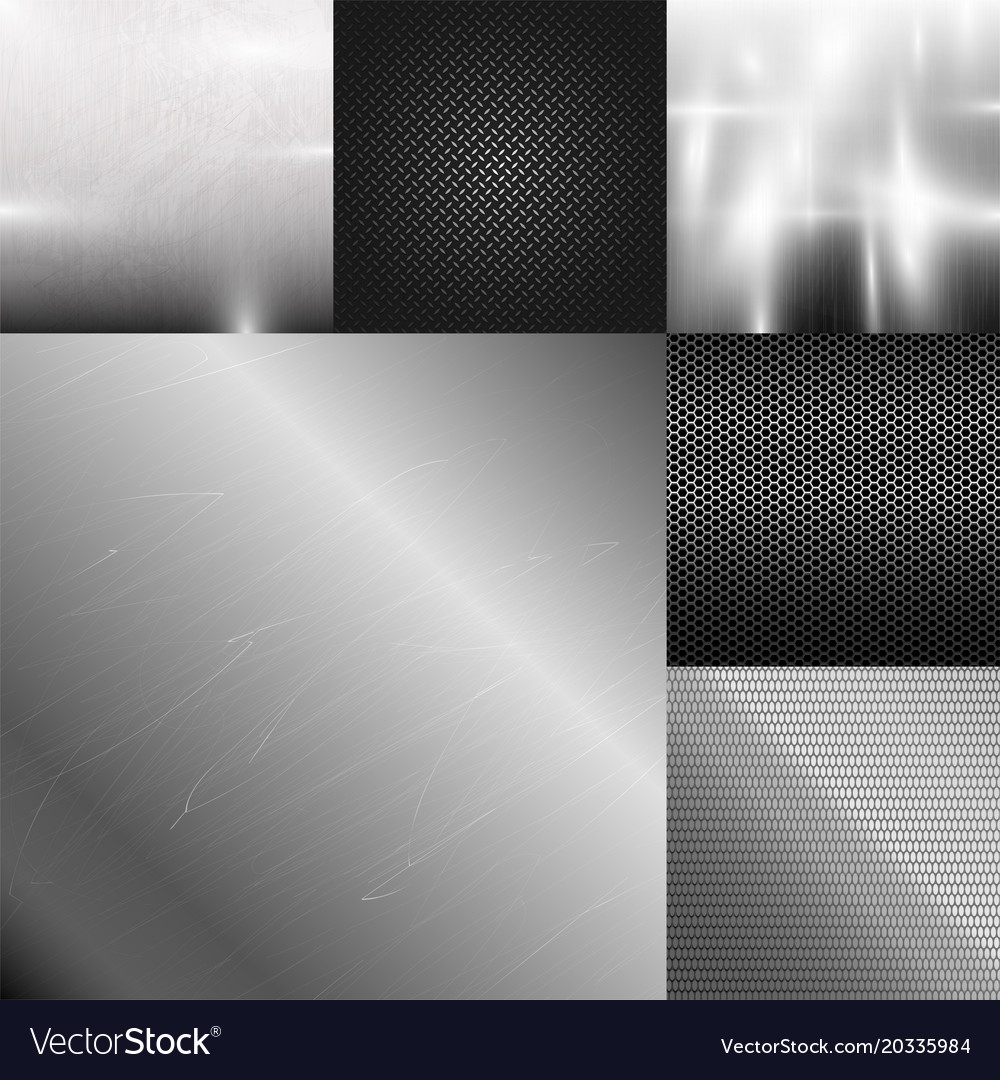 Metal texture pattern background metallic Vector Image