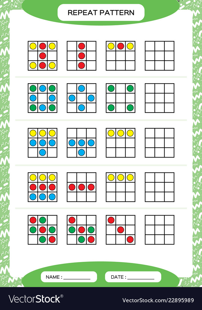 Repeat pattern square with colorful circles Vector Image