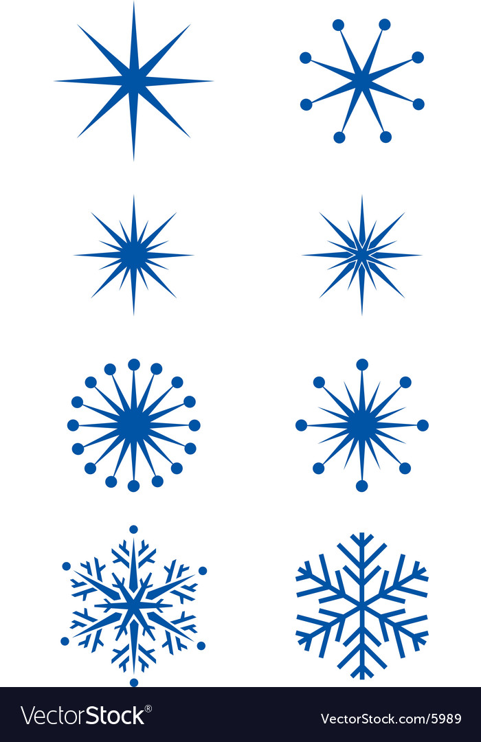 Snowflake Royalty Free Vector Image - VectorStock