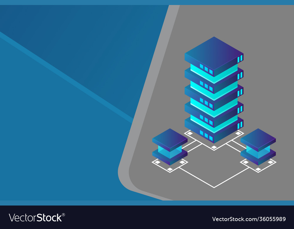Transfer user data to server data flow Royalty Free Vector