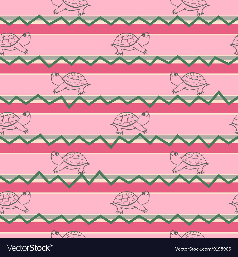 Turtle pattern Pattern in decorative Royalty Free Vector