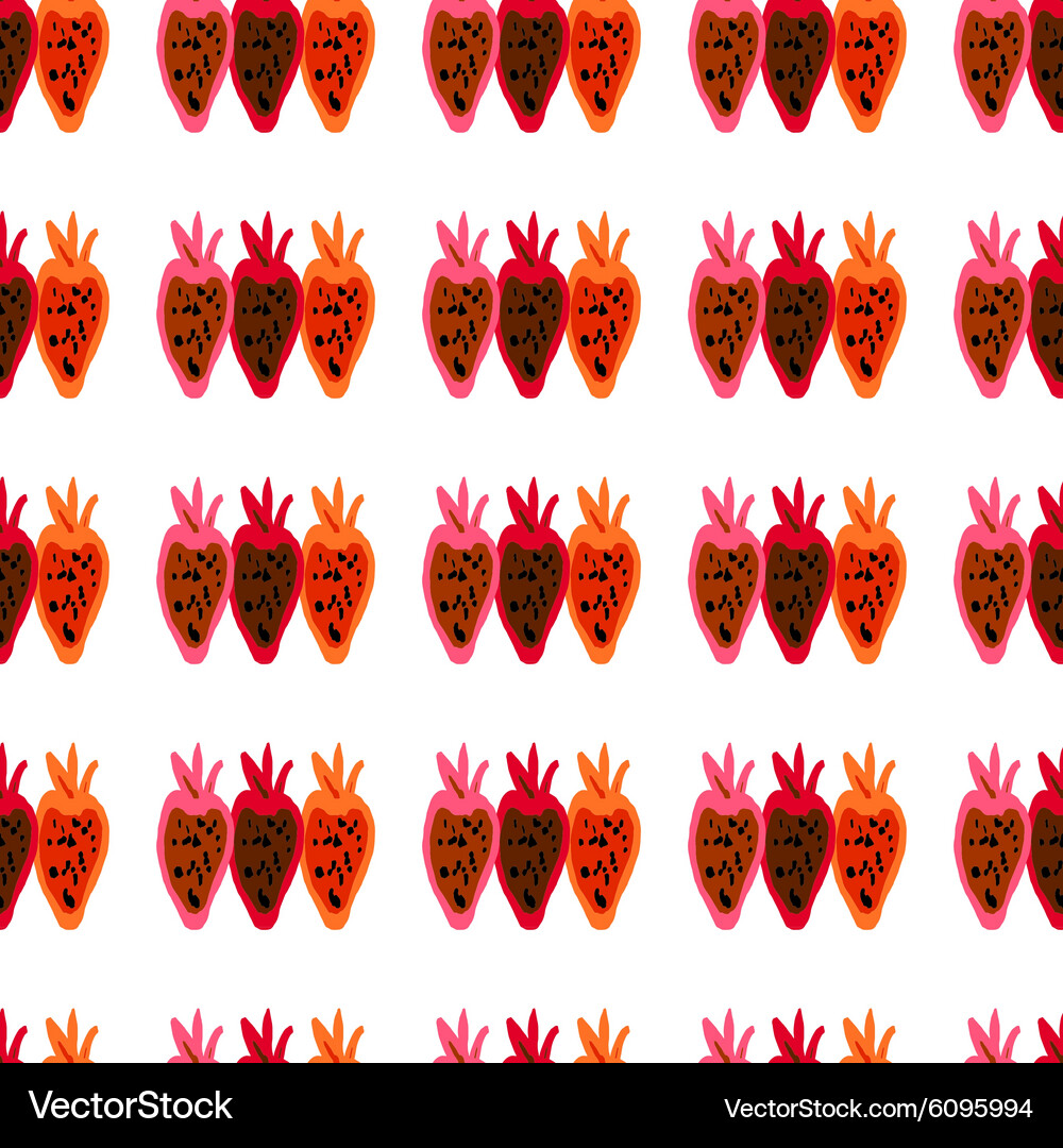 Seamless pattern of colored beet roots painted Vector Image