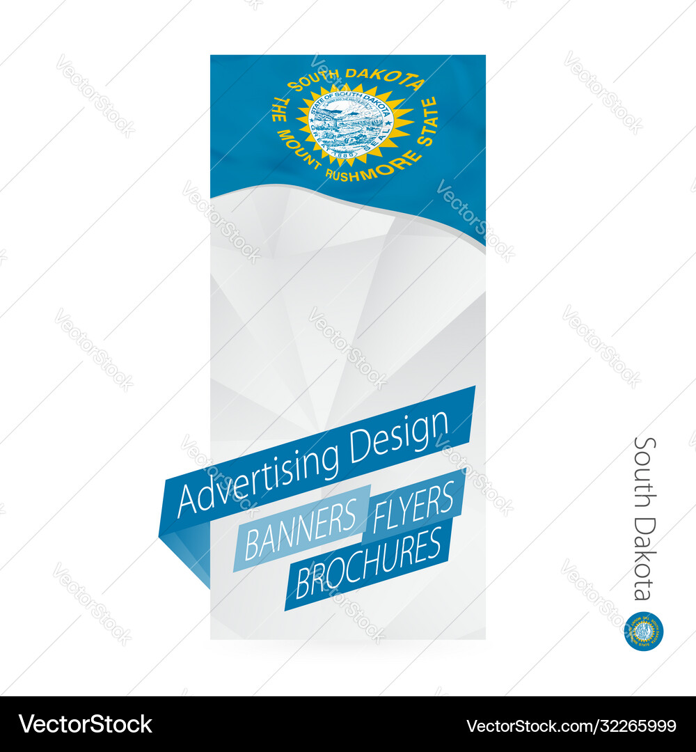 Abstract banner template for us state south dakota