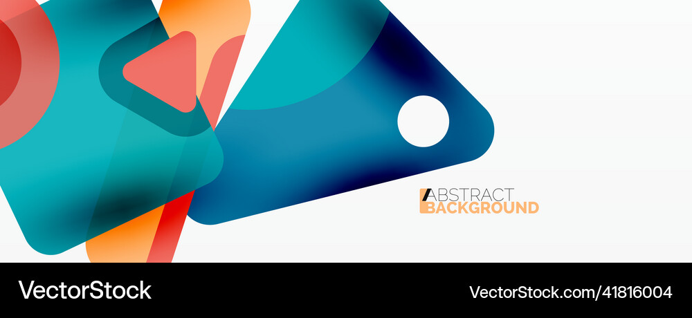 Line triangle square and circle primitive Vector Image
