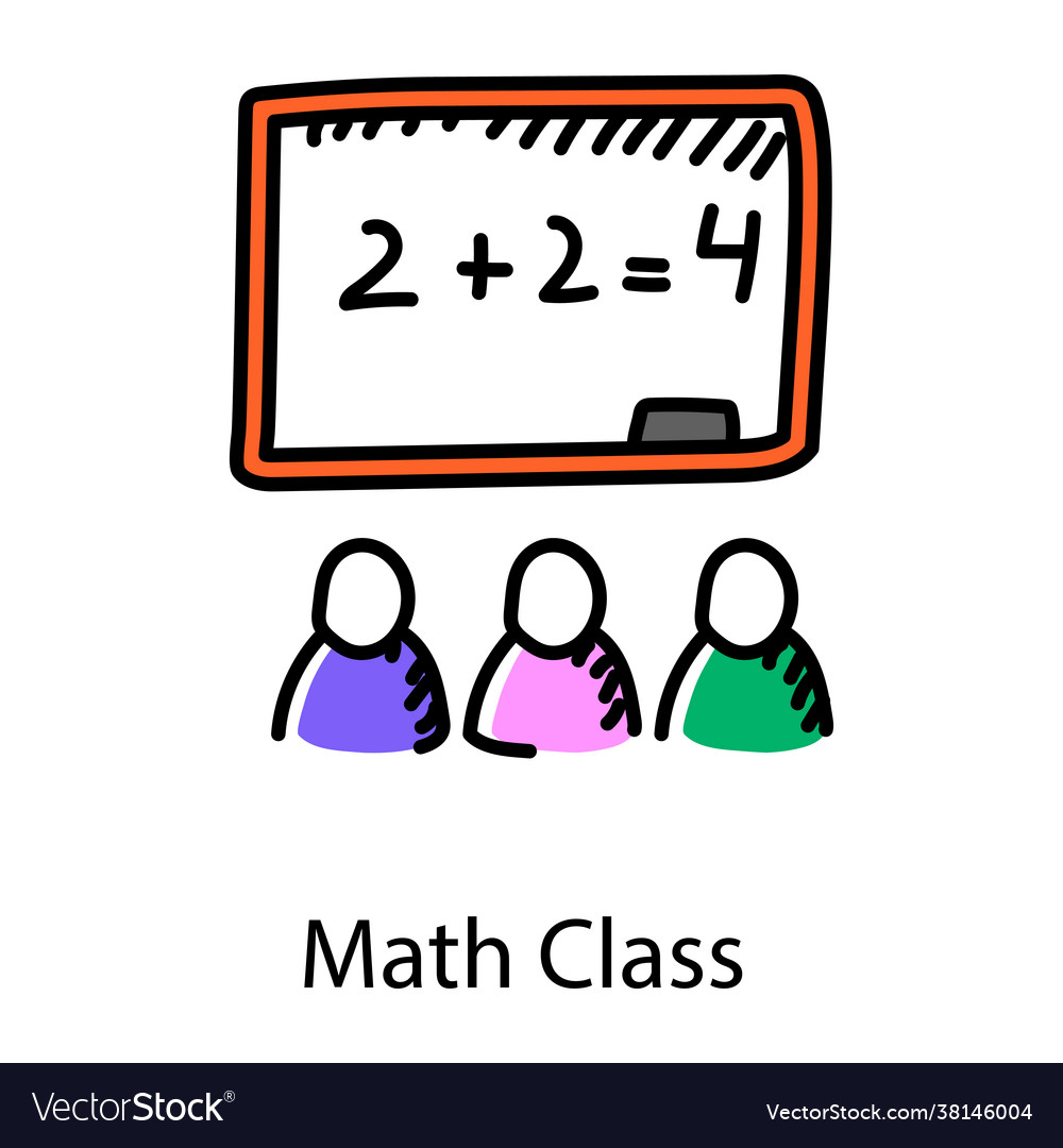 Math class Royalty Free Vector Image - VectorStock