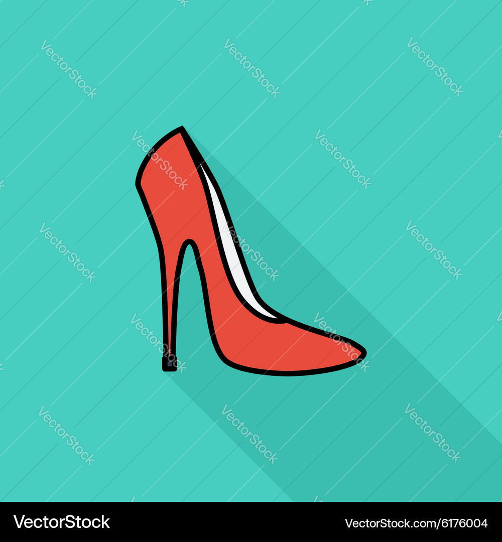 Woman shoes Royalty Free Vector Image - VectorStock