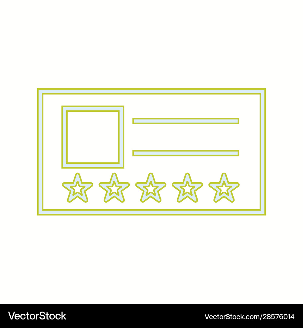 Beautiful vip card line icon Royalty Free Vector Image