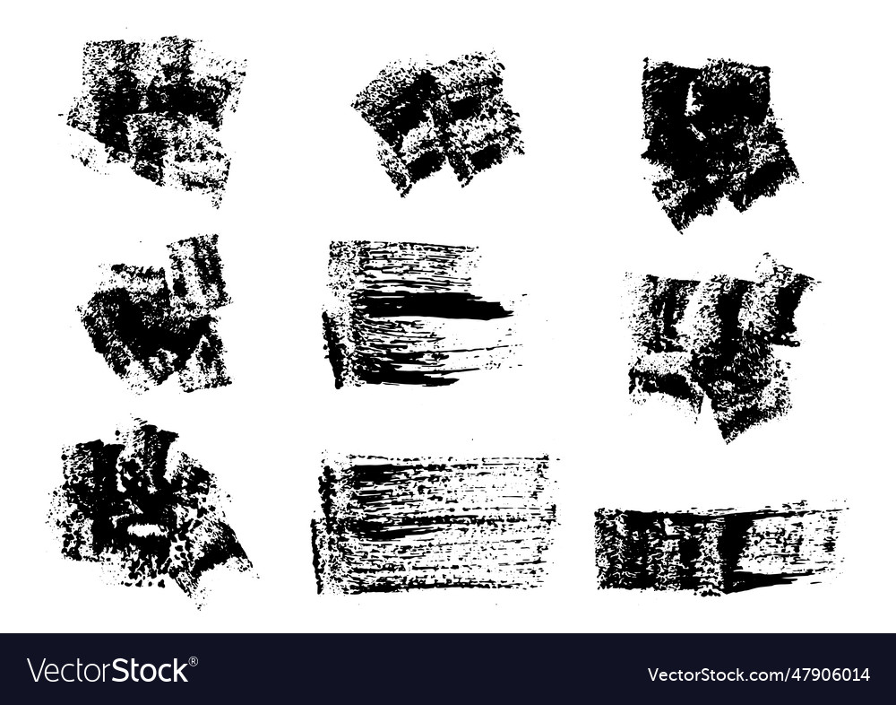 Black paint ink brush stroke line Royalty Free Vector Image