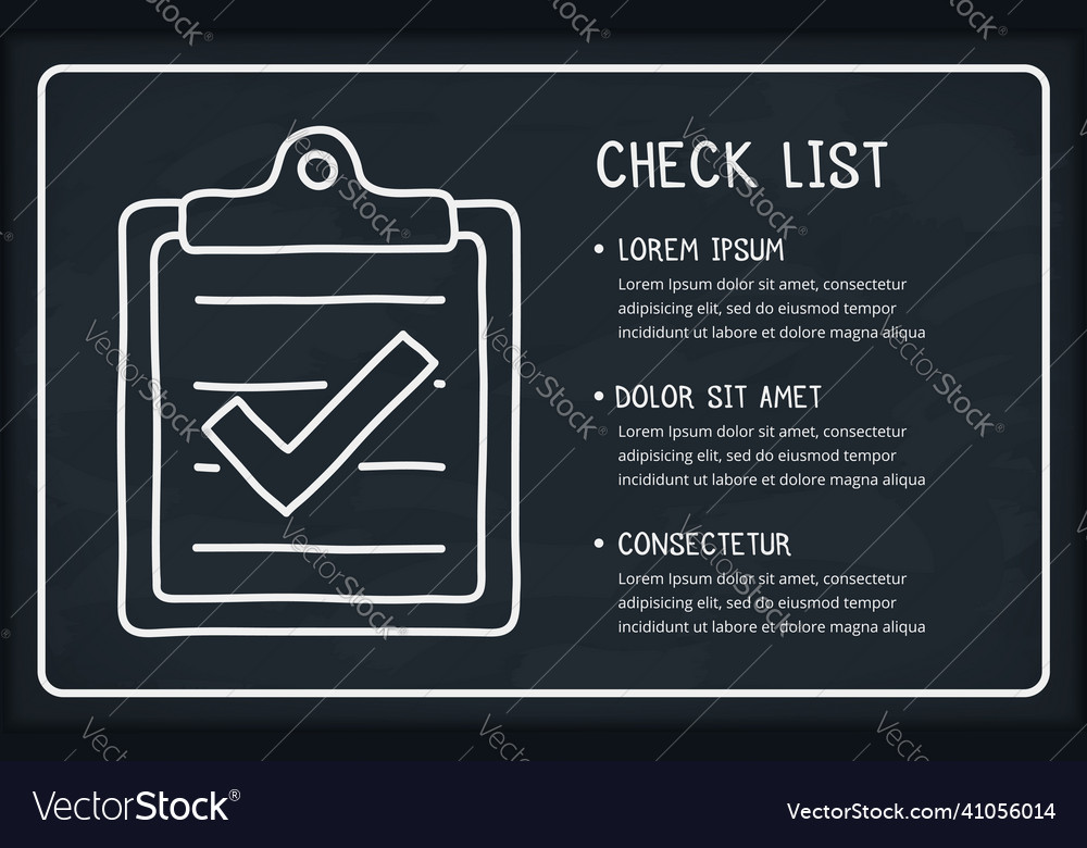 Check list Royalty Free Vector Image - VectorStock