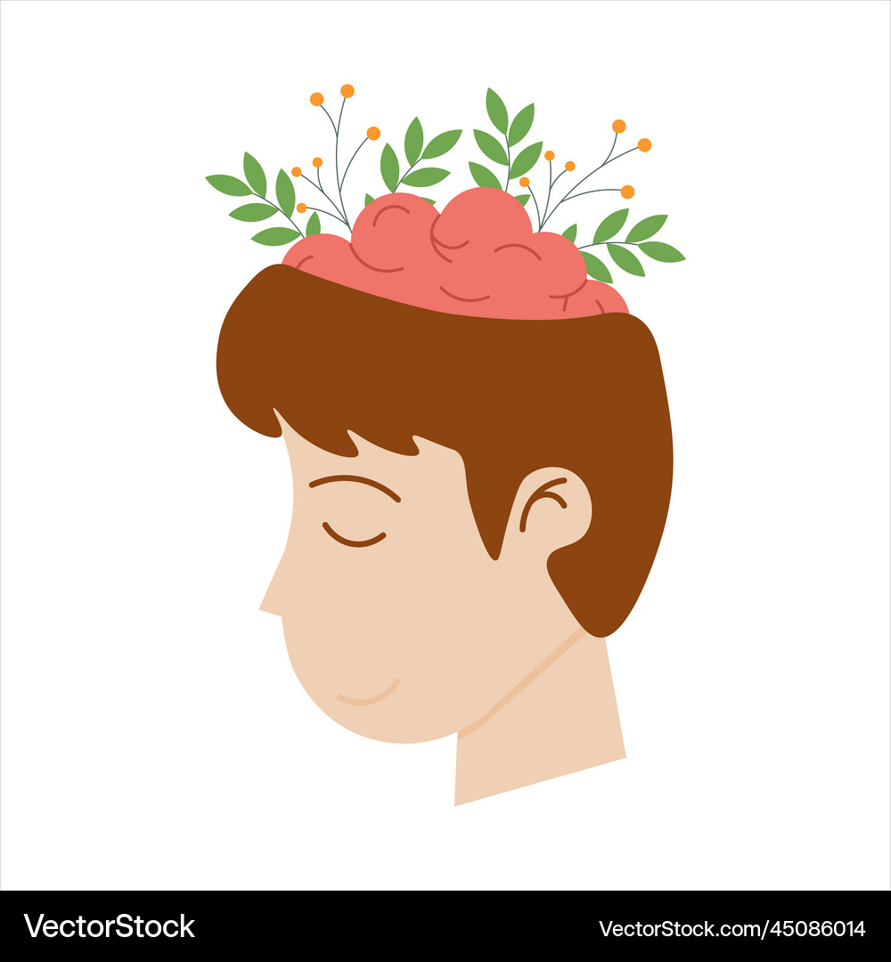 Heads mental health Royalty Free Vector Image - VectorStock