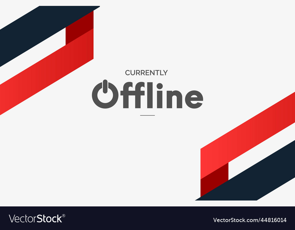 Modern currently offline twitch banner background Vector Image Modern currently offline twitch banner background Vector Image