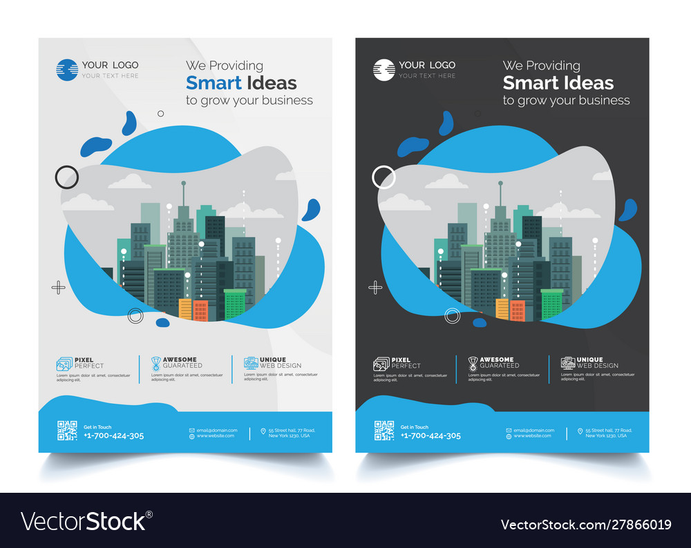 Flyer template Royalty Free Vector Image - VectorStock