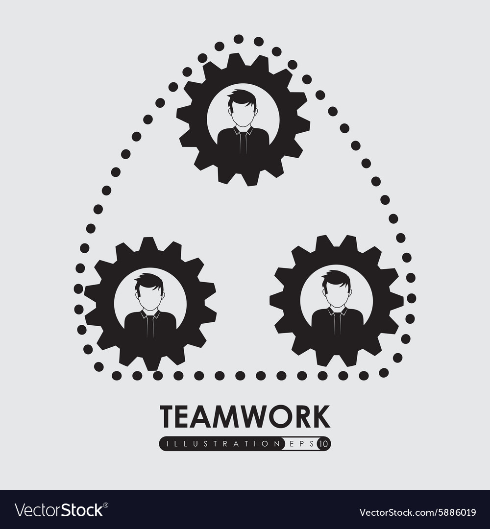 Teamwork design Royalty Free Vector Image - VectorStock