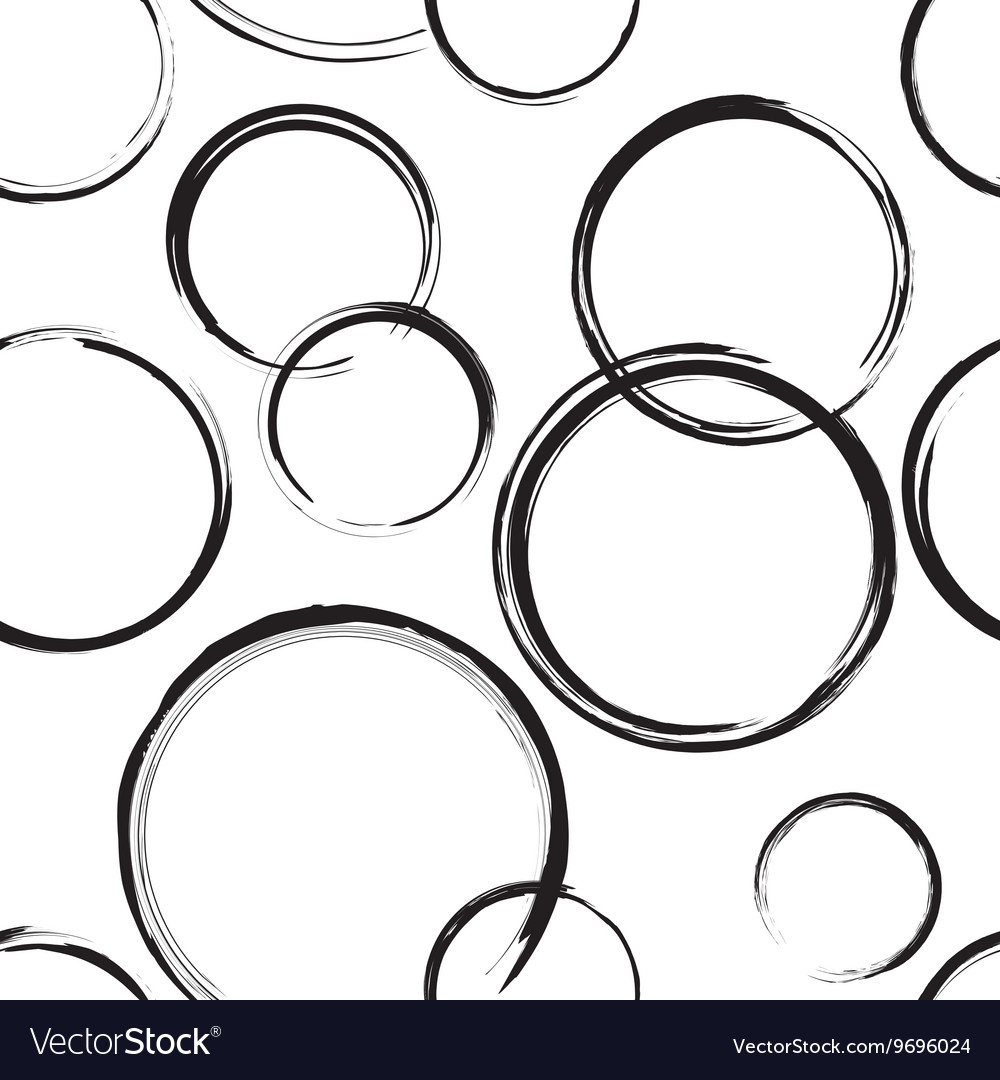 Abstract circles seamless pattern Royalty Free Vector Image