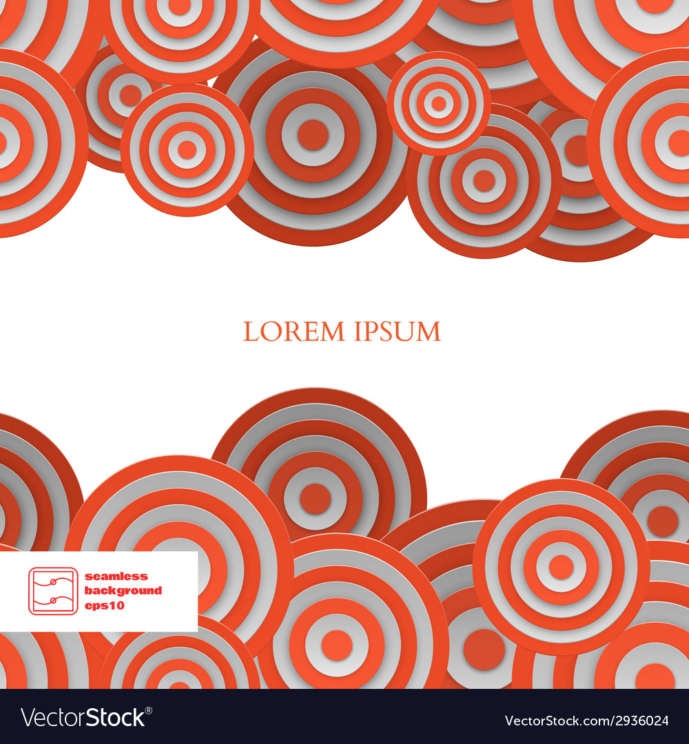 Abstract seamless circles pattern Royalty Free Vector Image