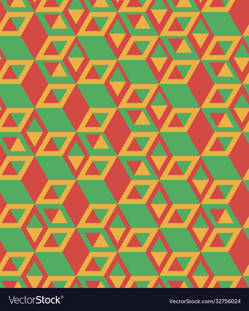 Seamless Cubes Pattern 3d Geometric Royalty Free Vector
