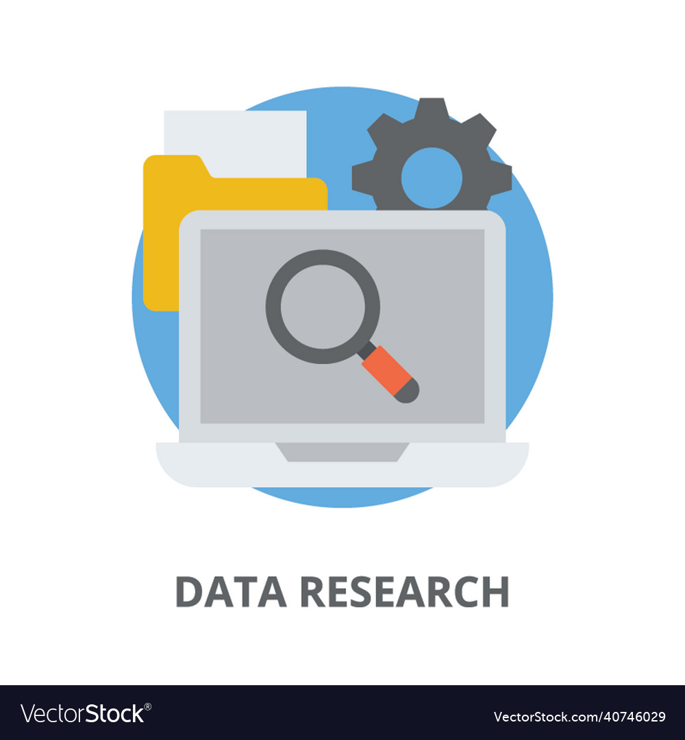 Data search Royalty Free Vector Image - VectorStock