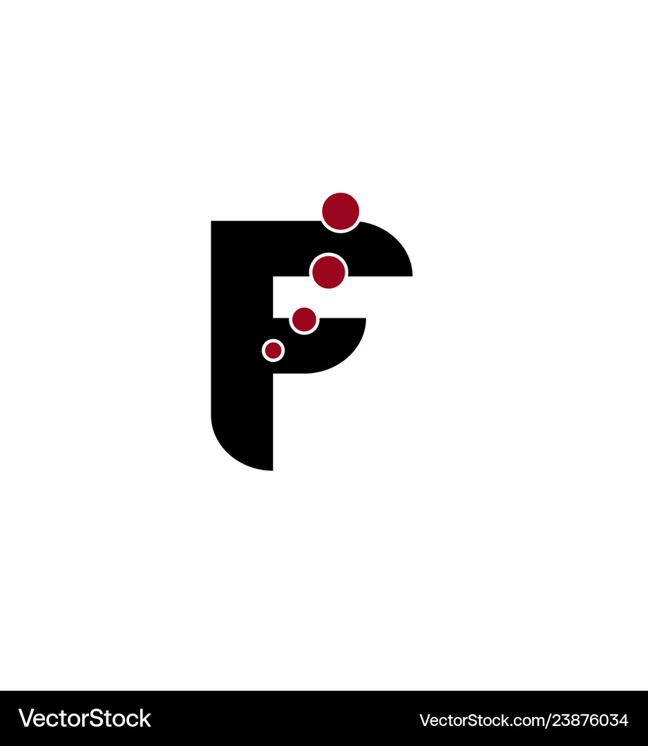 Alphabet icon - f Royalty Free Vector Image - VectorStock