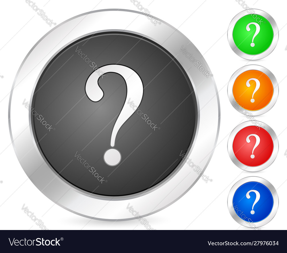 Computer icon question Royalty Free Vector Image