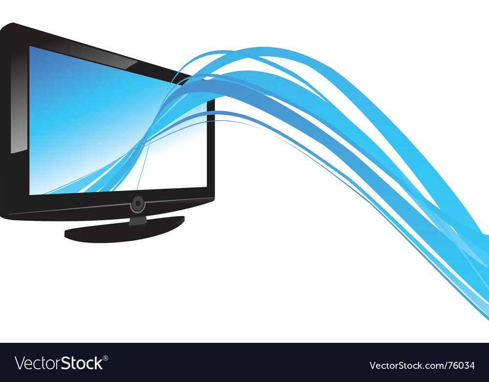Dynamic Screen Display Royalty Free Vector Image