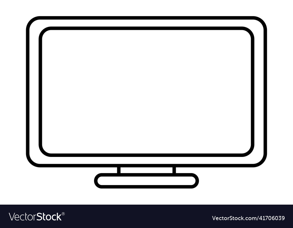Computer monitor design Royalty Free Vector Image