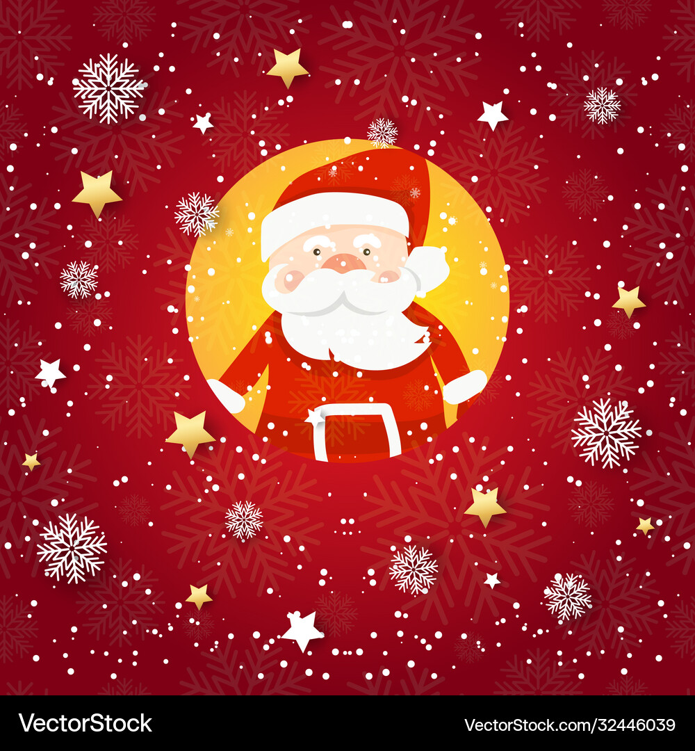Seamless pattern with santa claus holiday Vector Image