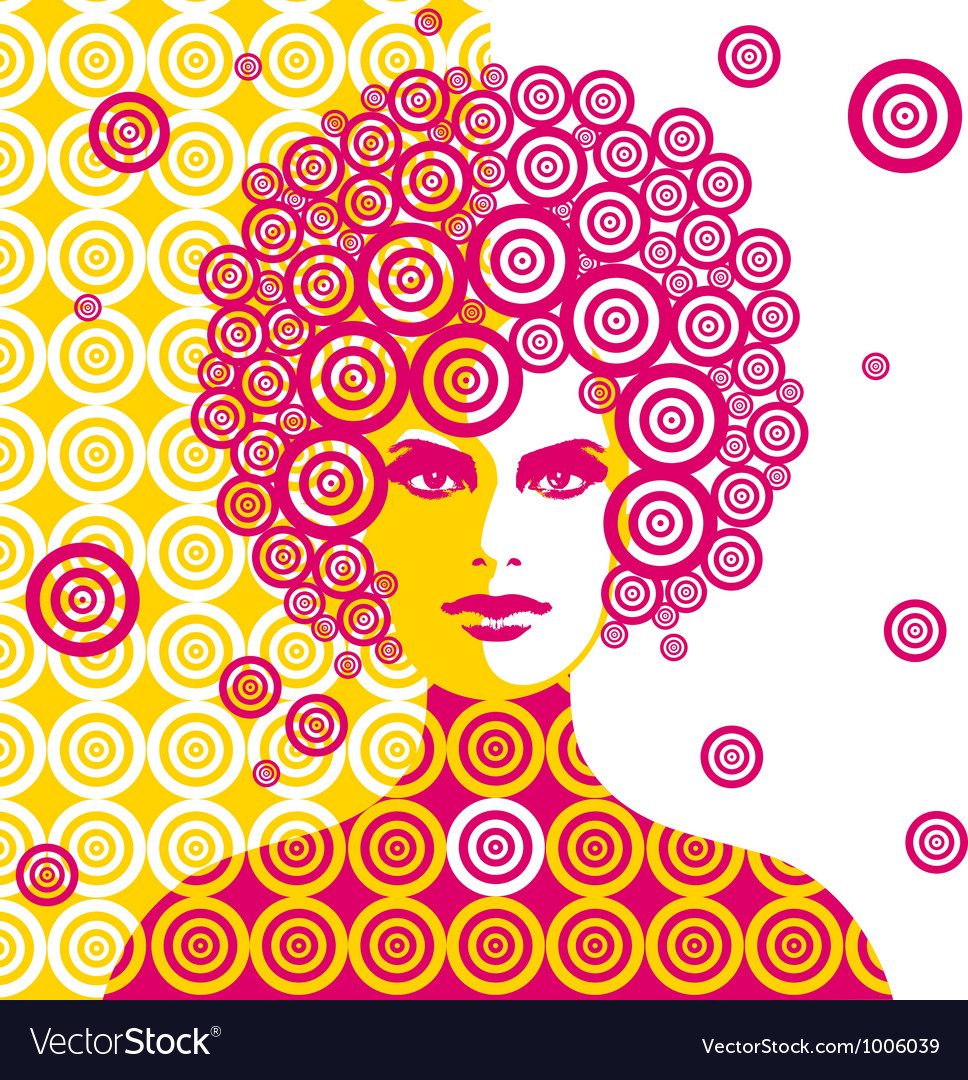 Sixties woman Royalty Free Vector Image - VectorStock Sixties woman Royalty Free Vector Image - VectorStock