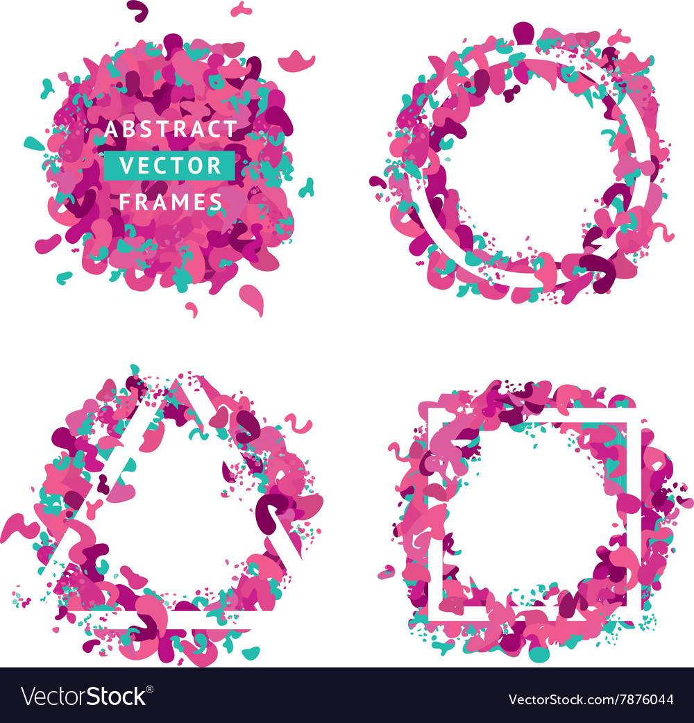 Abstract frames set Royalty Free Vector Image - VectorStock