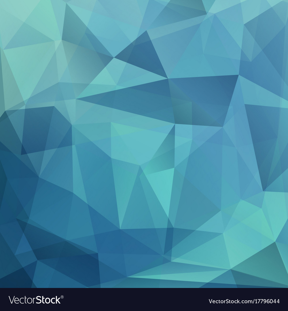Abstract turquoise triangles background Royalty Free Vector