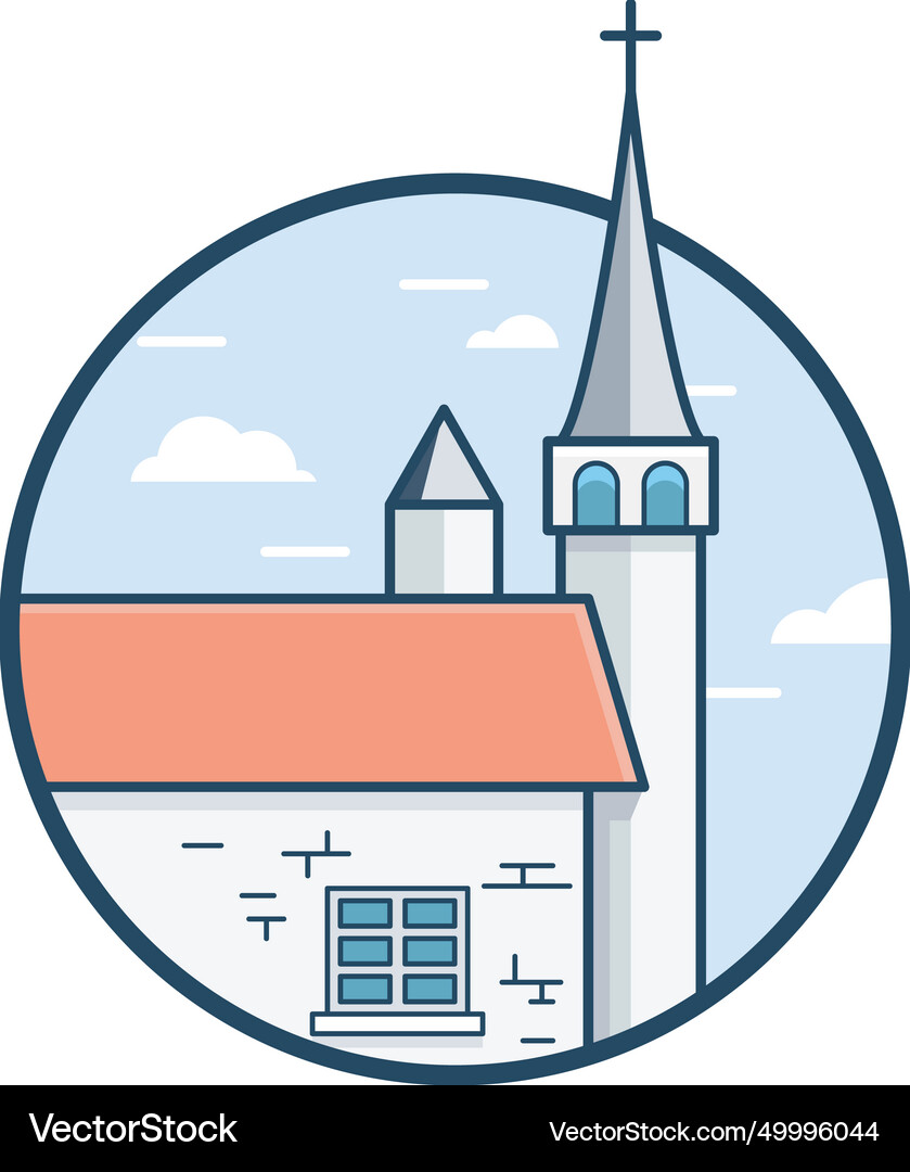 Bajrakli mosque icon Royalty Free Vector Image