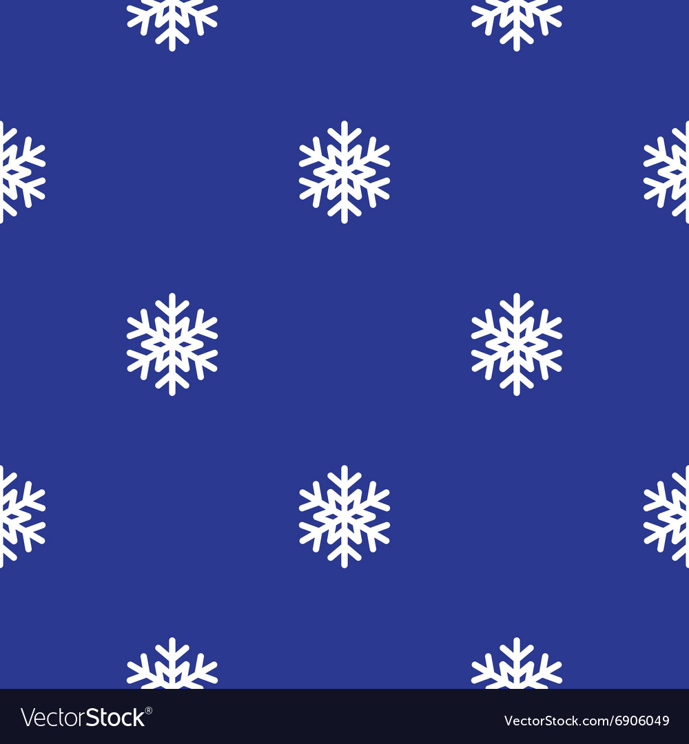 Christmas seamless pattern blue background Vector Image