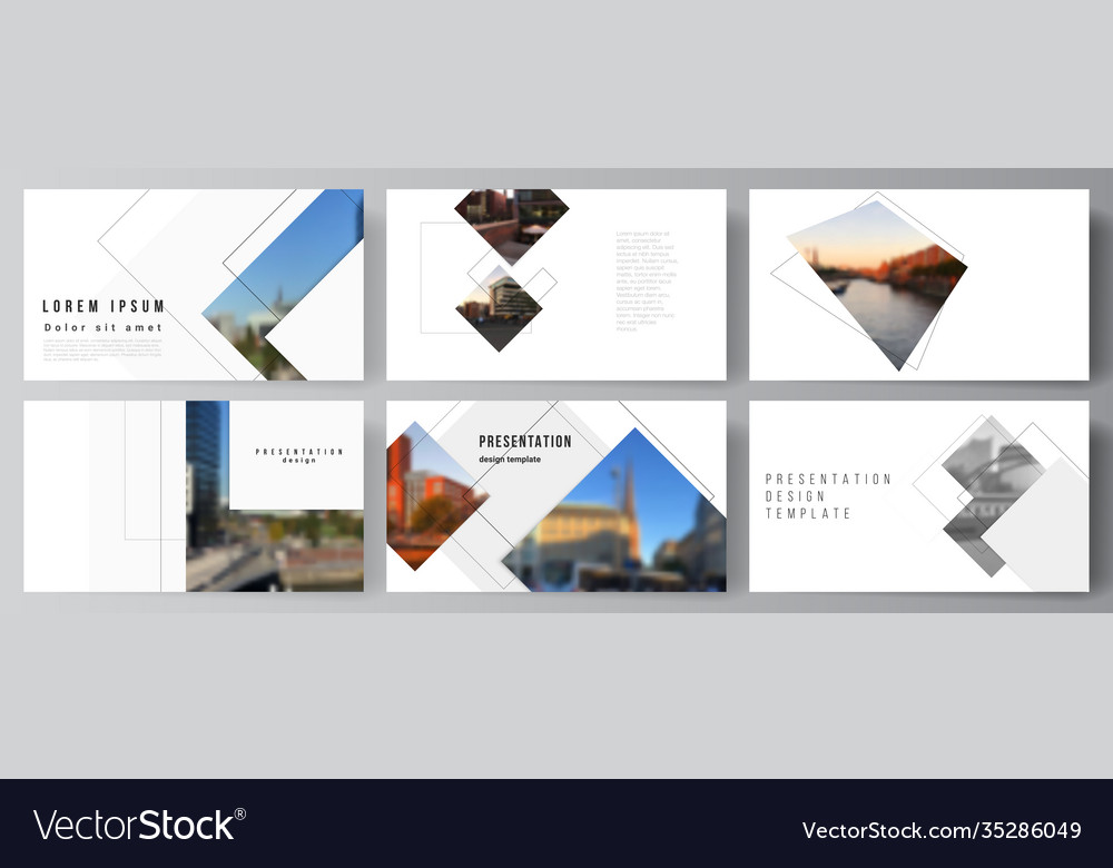 Layout presentation slides design Royalty Free Vector Image