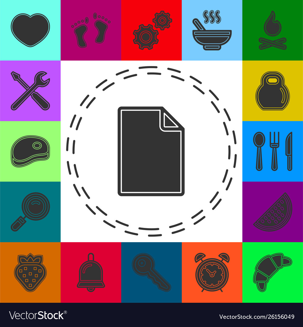 Simple document icon Royalty Free Vector Image