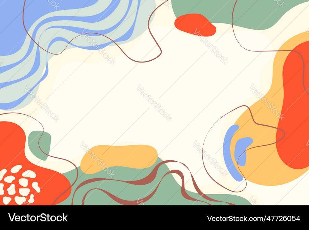 Flat design abstract in bright colors Royalty Free Vector