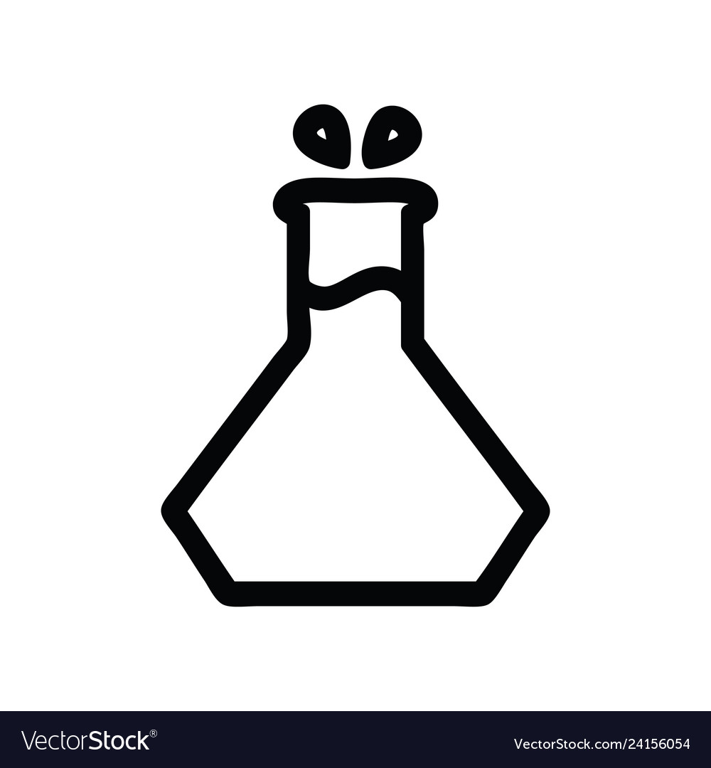 Science experiment icon Royalty Free Vector Image