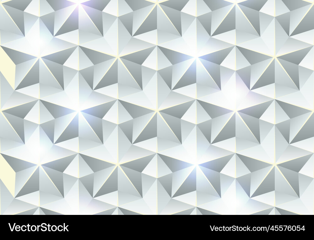 Silver star seamless pattern festive abstract Vector Image