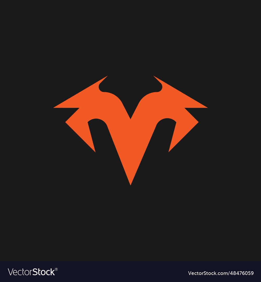 M initial iconic Royalty Free Vector Image - VectorStock