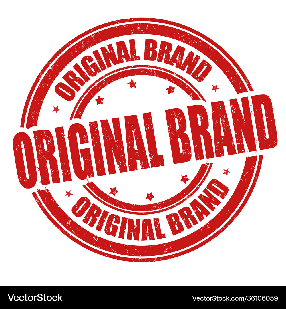 Original brand grunge rubber stamp Royalty Free Vector Image