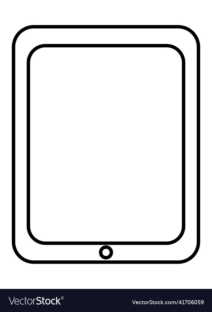 Tablet device design Royalty Free Vector Image